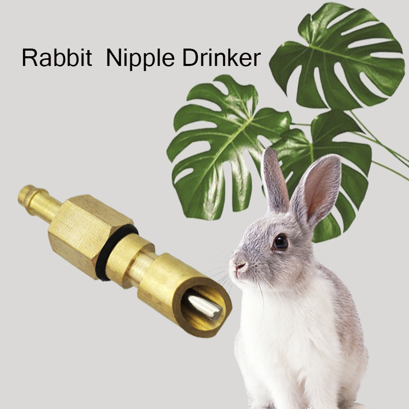 Copper Rabbit Nipple Drinker Feeder Rodent Nipples Drinkers Brass ...