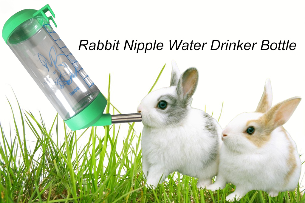 Plastic 500ML Automatic Pet Rabbit Nipple Water Drinker Bottle, Hanging ...